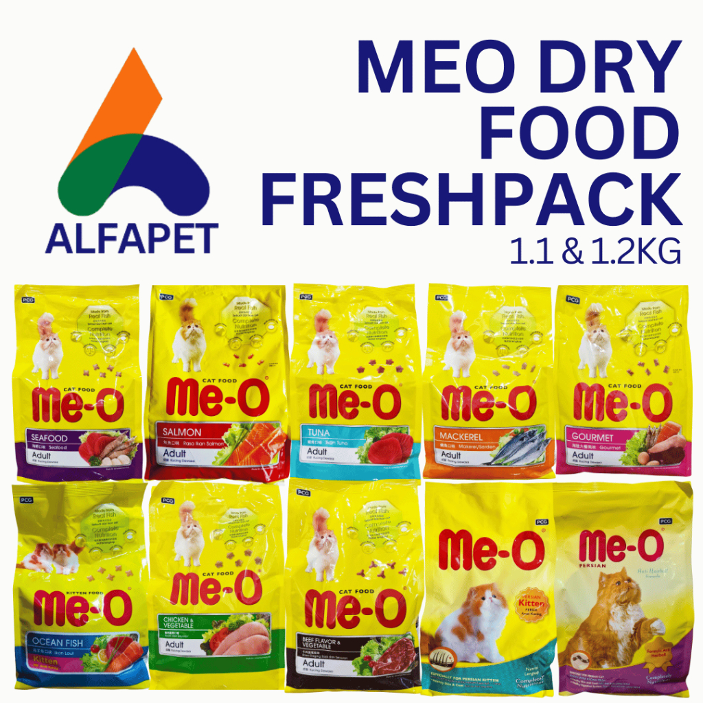 Jual Meo 1.1kg dan 1.2kg Me-o Freshpack makanan kucing kering | Shopee ...