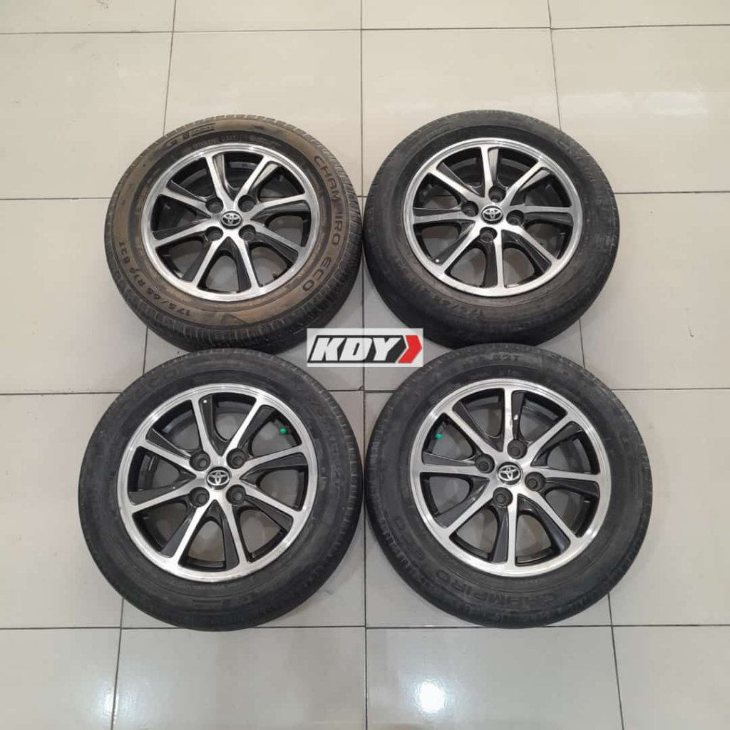 Jual Velg Seken Bekas Copotan Mobil Calya ring 14 + Ban Bonus | Shopee Indonesia
