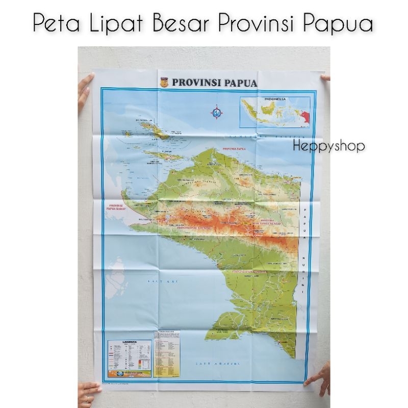 Jual Peta Lipat Besar Provinsi Papua | Shopee Indonesia