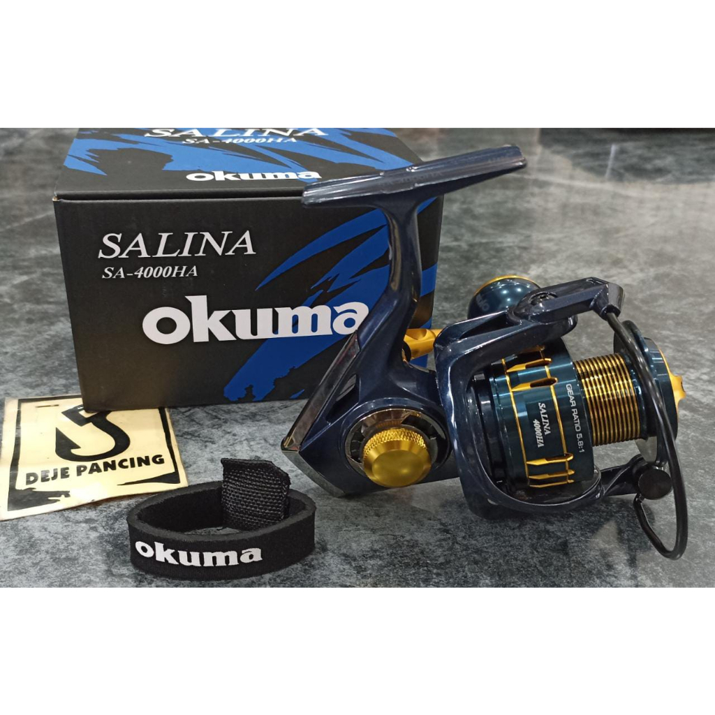 Jual Reel Spining Okuma Salina New 2023 SA-4000HA , SA-6000HA Dan SA-8000A | Shopee Indonesia