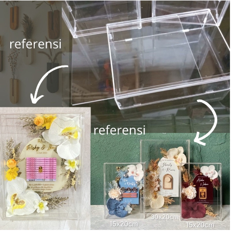 Jual FRAME MAHAR AKRILIK / scrap frame / frame akrilik / Acrylic Box ...