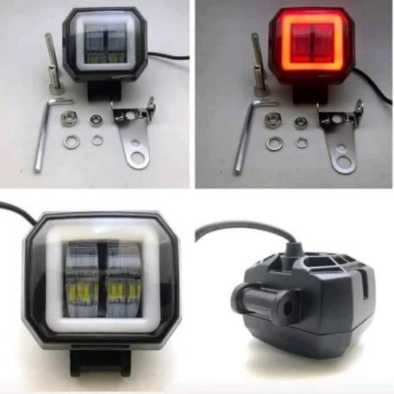 Jual LAMPU LED DAYMEKER MINI 2LENSA 20W LAMPU KOTAK BULAT | Shopee ...