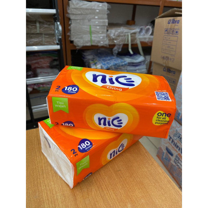Jual [180 sheets] TISU NICE | TISSUE NICE | FACIAL TISSUE | TISU WAJAH ...