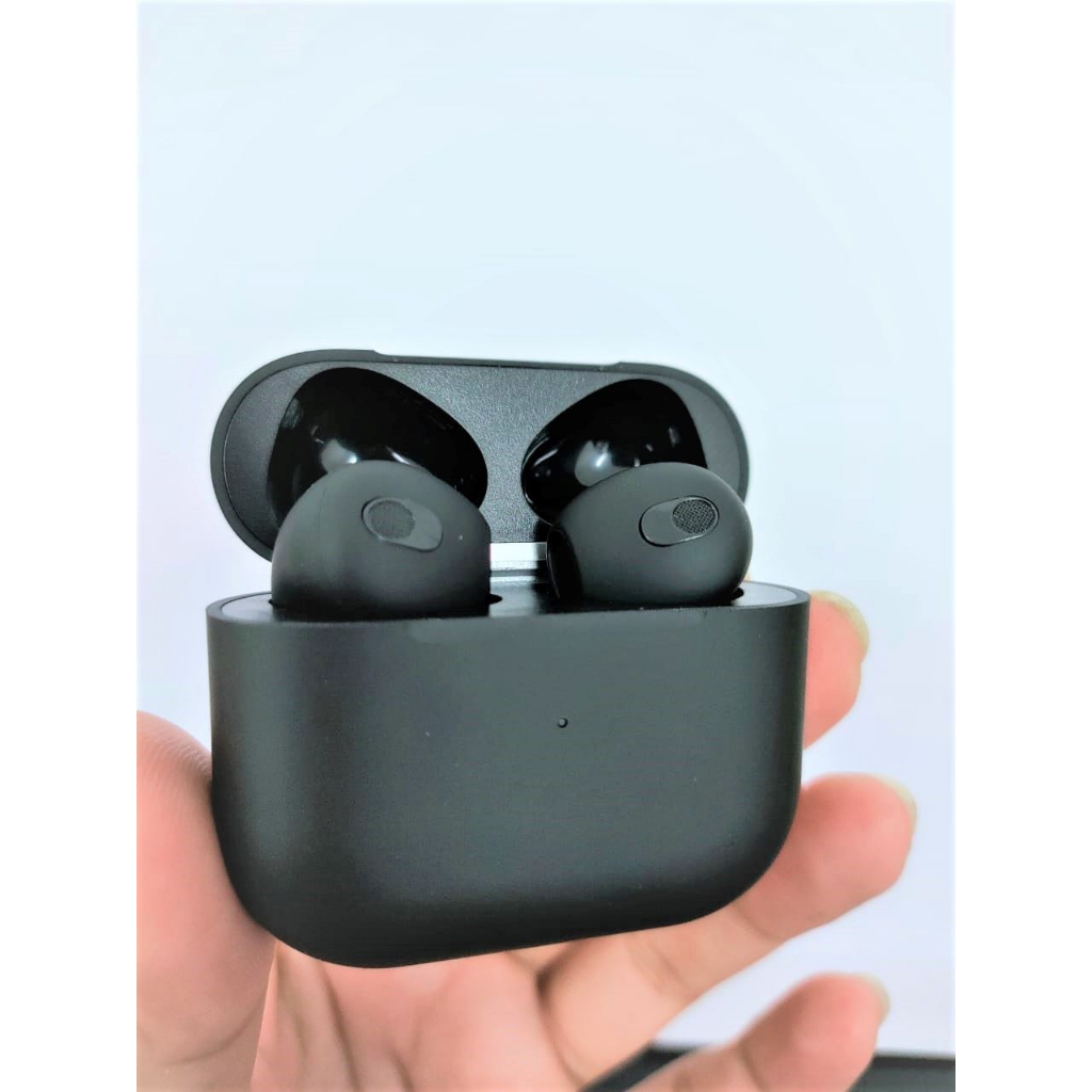 Jual Airpod Bluetooth Gen 2 Gen 3 Pro Pro 2 Black Edition | Shopee ...