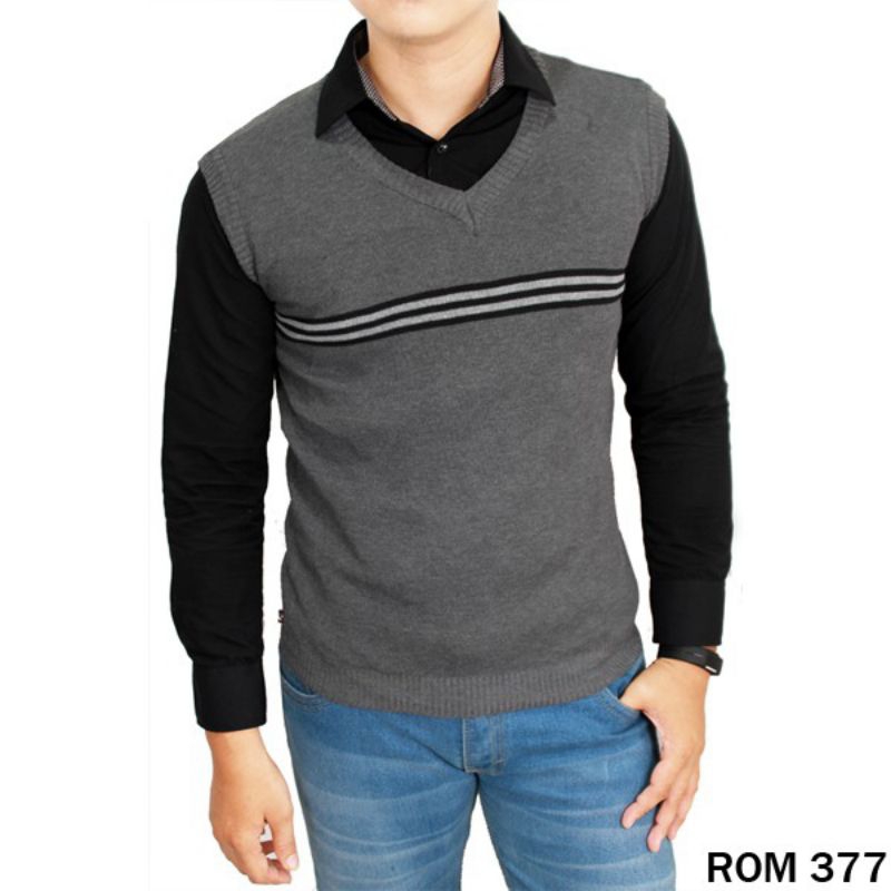 Jual rompi sweater rajut top vest rajut pria#rompi pria#rajut pria ...