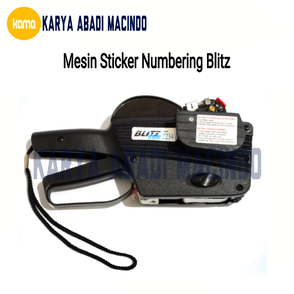 Jual MESIN STICKER NUMBERING MERK BLITZ 7 DIGIT | Shopee Indonesia