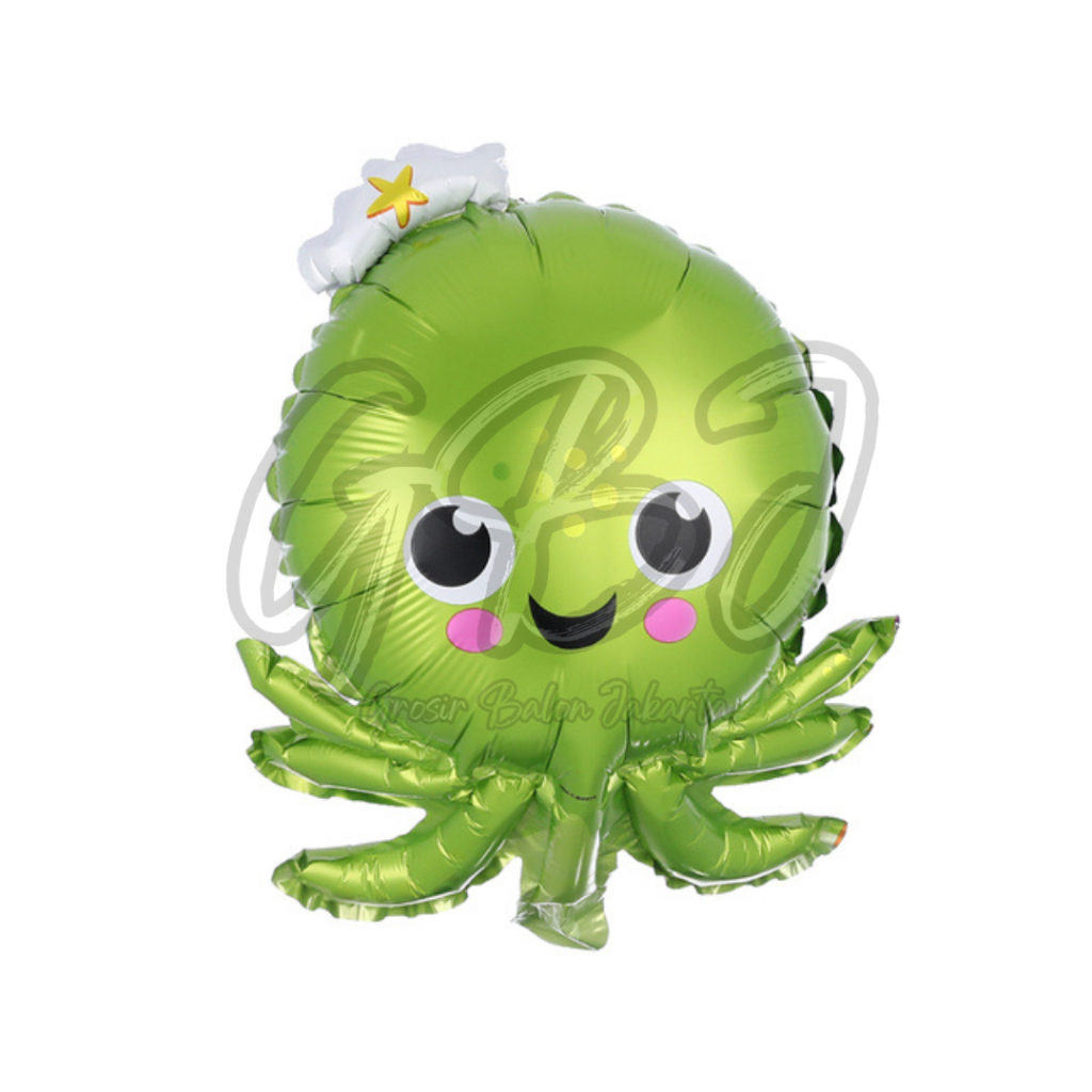 Jual Balon Foil MINI Binatang Laut / Sea Animal (Ikan, Gurita, Lobster ...