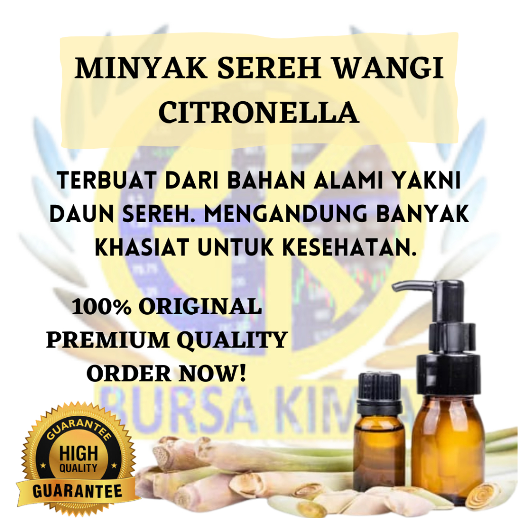 Jual Minyak sereh wangi citronella ori minyak sereh citronella 50ml ...