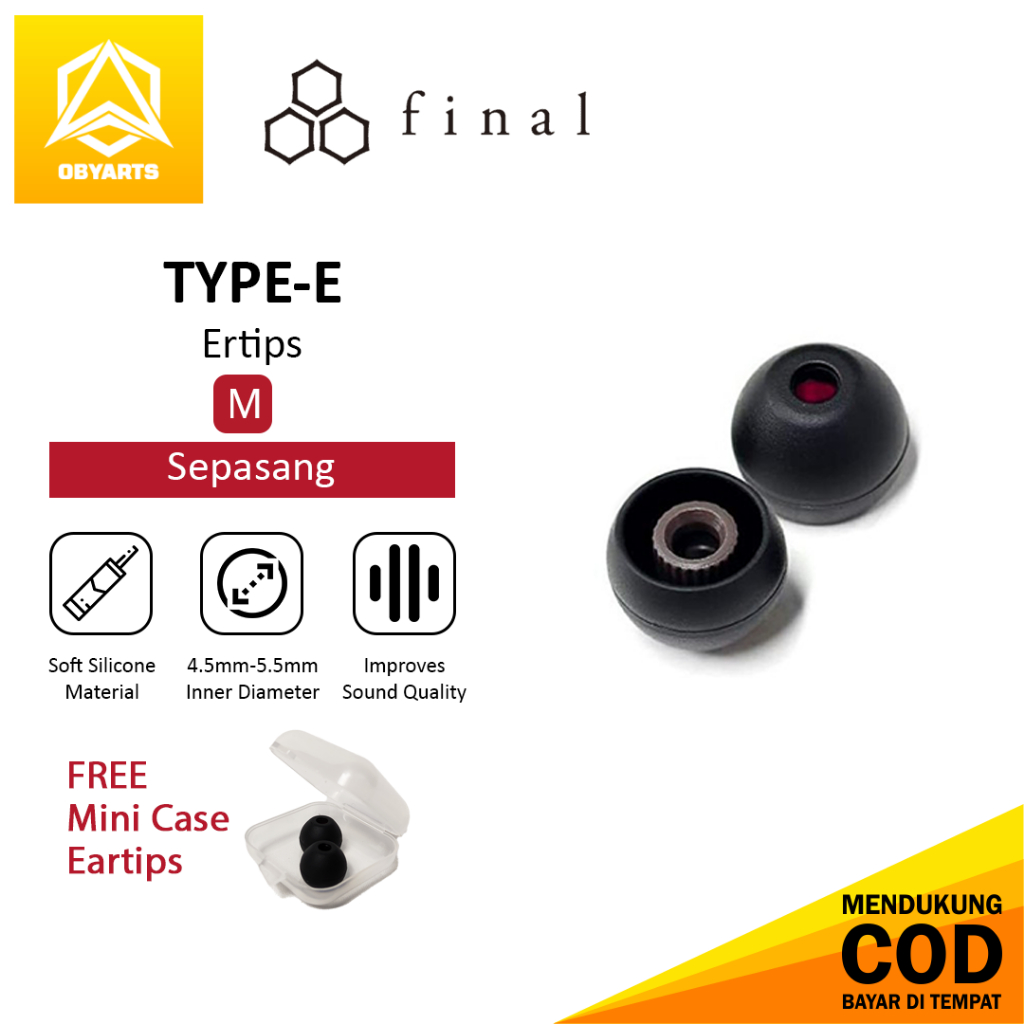 Jual Final Audio Type E Eartips Silicone Soft Premium Sepasang / 3 ...