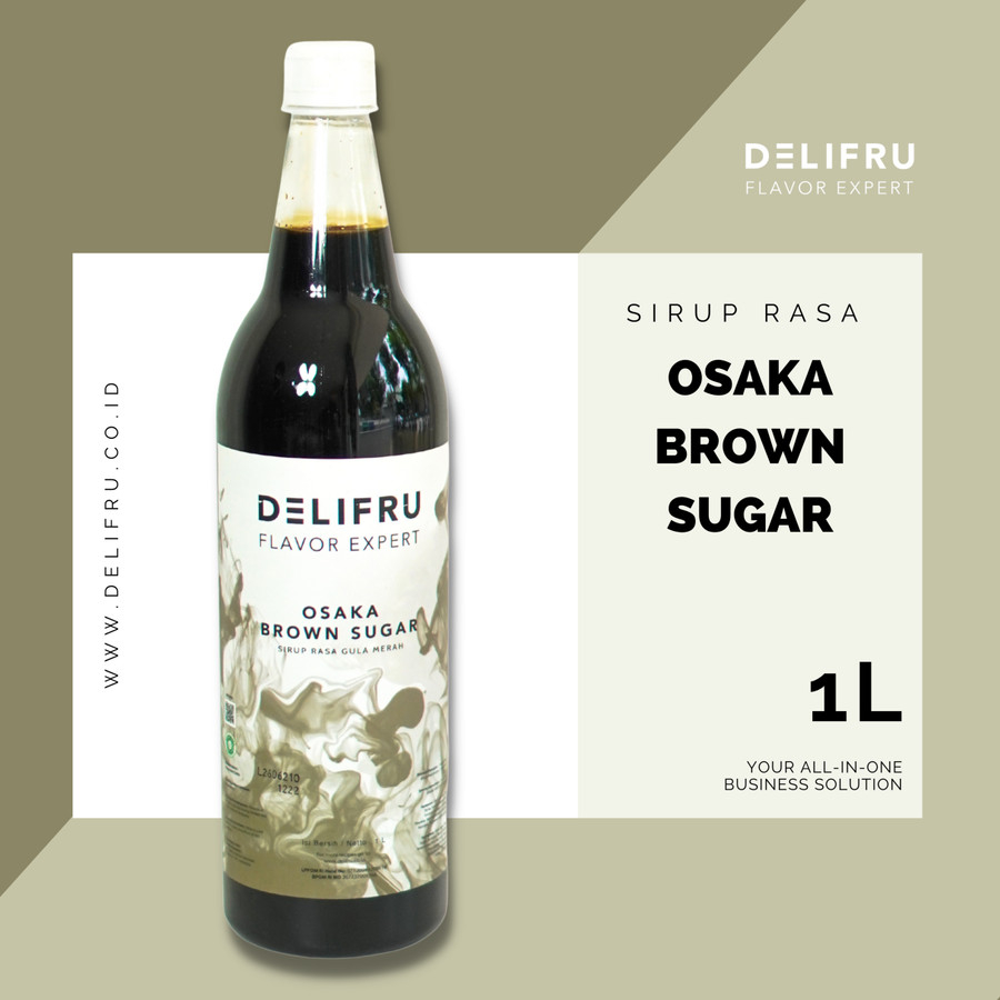 Jual Delifru Syrup Osaka Brown Sugar - Sirup Gula Merah 1 Liter ...