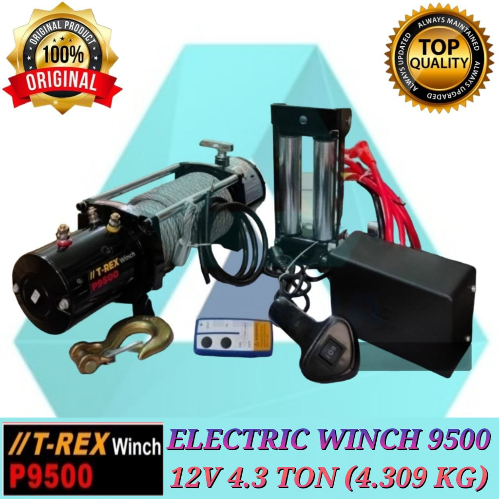 Jual Alat Derek Elektrik 12v 4300 Kg ELECTRIC WINCH 12 V 9500 LBS ...