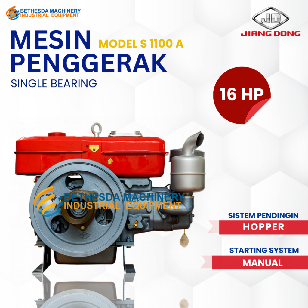 Jual Mesin penggerak 16HP / 16 HP Diesel Engine Jiang dong S 1100 A Hopper | Shopee Indonesia