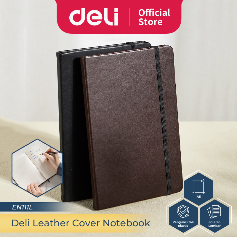 Jual Deli Leather Cover Notebook / Buku Catatan / Agenda Sampul Kulit ...