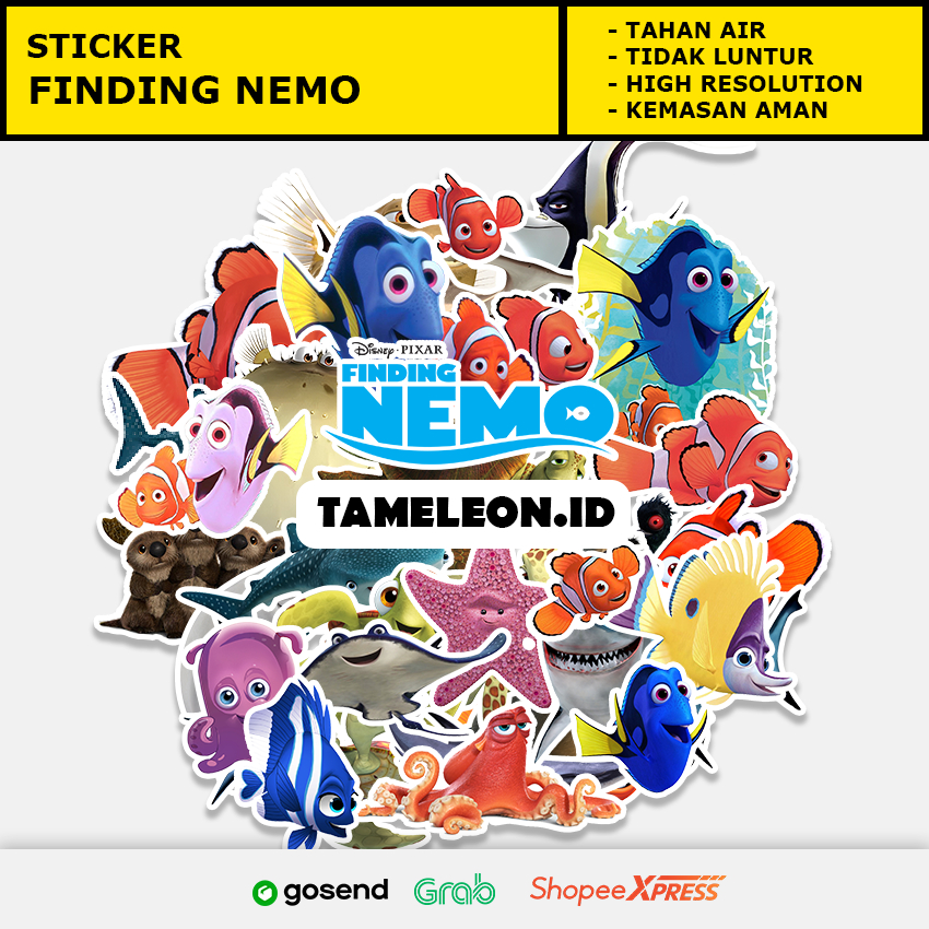 Jual Sticker Anime,Finding Nemo, Sticker Handphone Sticker Laptop Anti ...