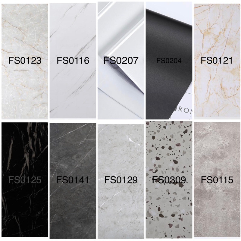 Jual WALLSTICKER KHUSUS MEJA PINTU LEMARI MOTIF LENGKAP MARMER POLOS ...