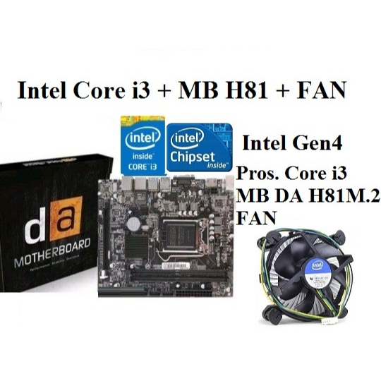 Jual Paket MOBO+Prosesor Intel Gen4 i3 4160 | Shopee Indonesia