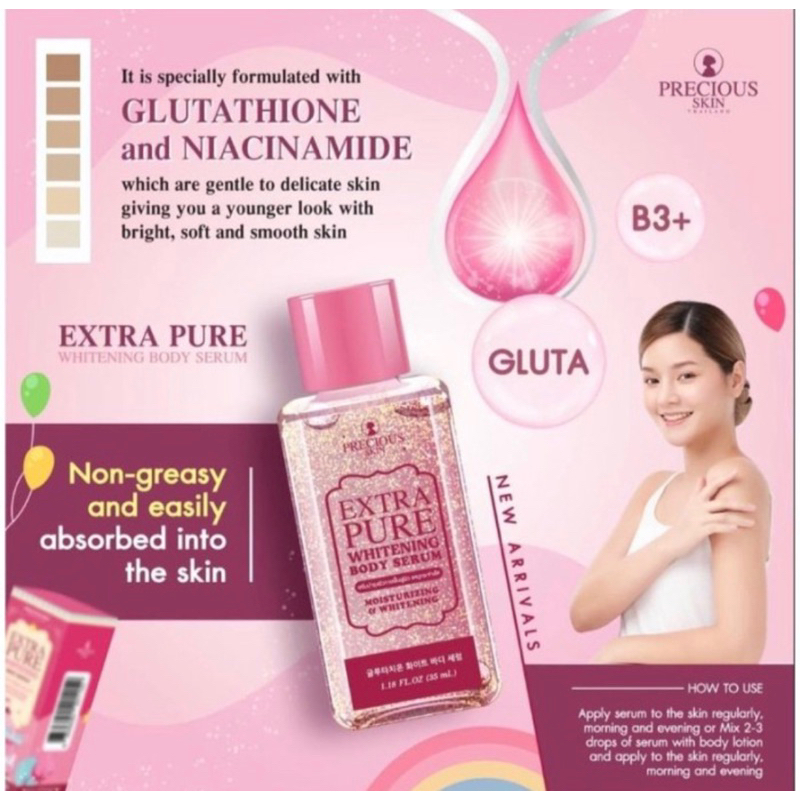 Jual Precious Skin Extra Pure Whitening Body Serum 35ml | Shopee Indonesia