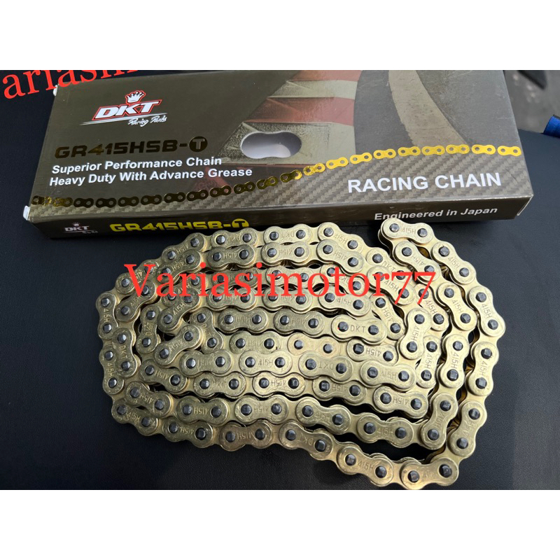 Jual Rantai 415 130L DKT | JRP RACING - Gold Series Thailand Bisa Untuk Gear SSS 415 Tipis ...