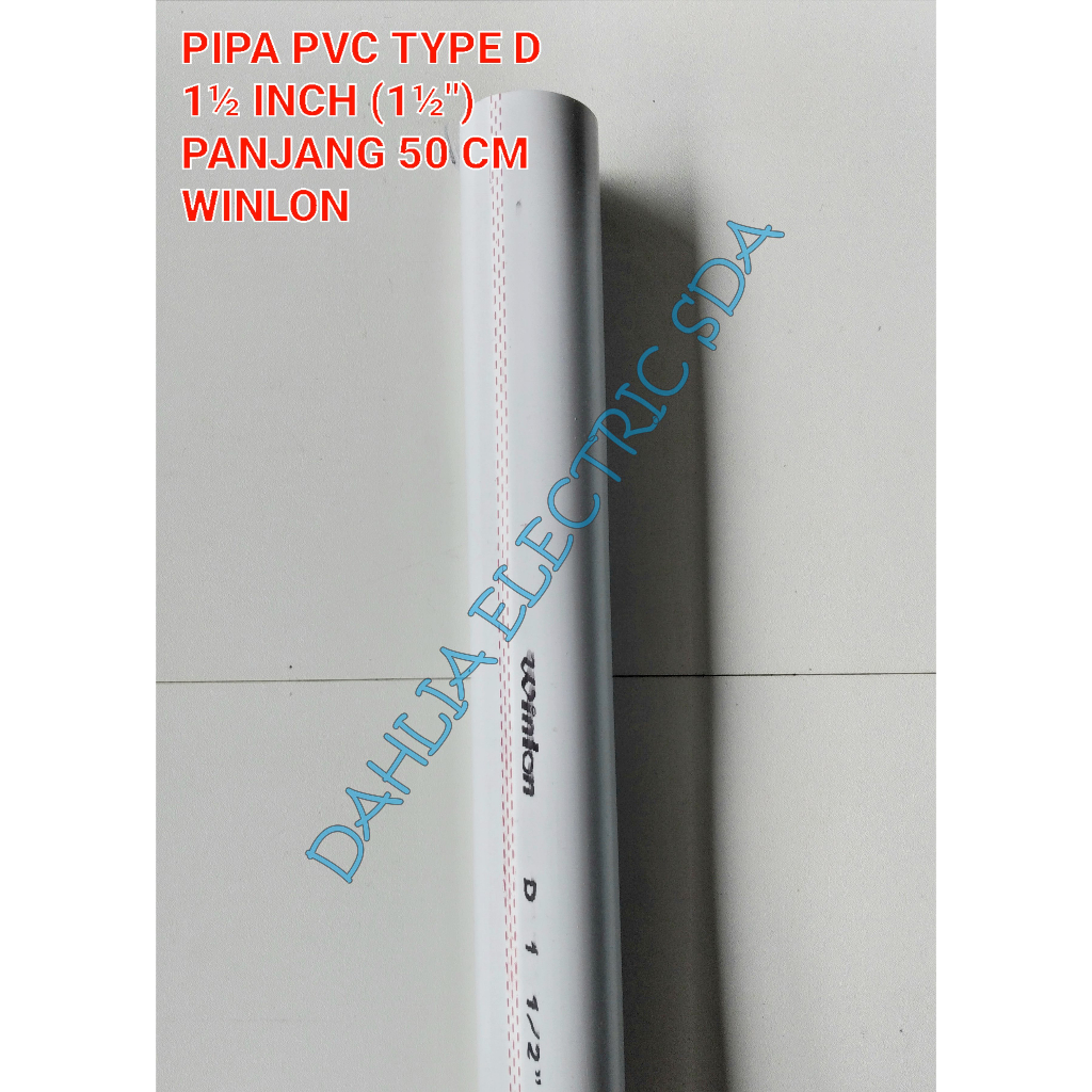 Jual PIPA PVC 1 1/2 INCH PANJANG 50CM PUTIH WINLON / TRILLIUN | Shopee Indonesia