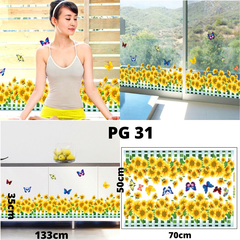 Jual WALL STICKER STIKER SETIKER RUMPUT PAGAR WALLSTIKER WALLSTICKER ...