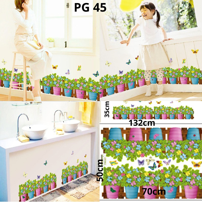 Jual WALL STICKER STIKER SETIKER RUMPUT WALLSTIKER WALLSTICKER DINDING ...