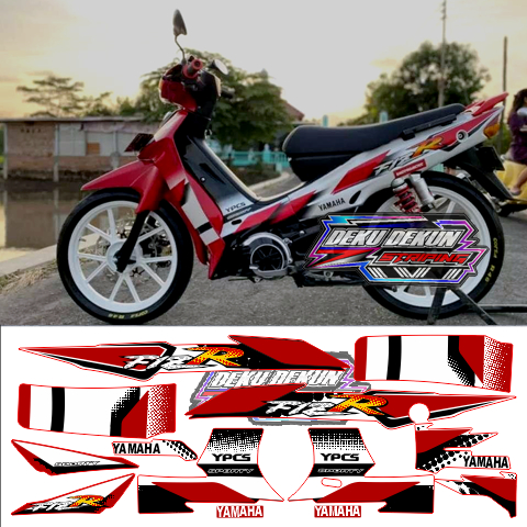 Jual Striping Fiz r Fizr F1z r Ardath Merah Putih Hitam F1zr Ardath ...