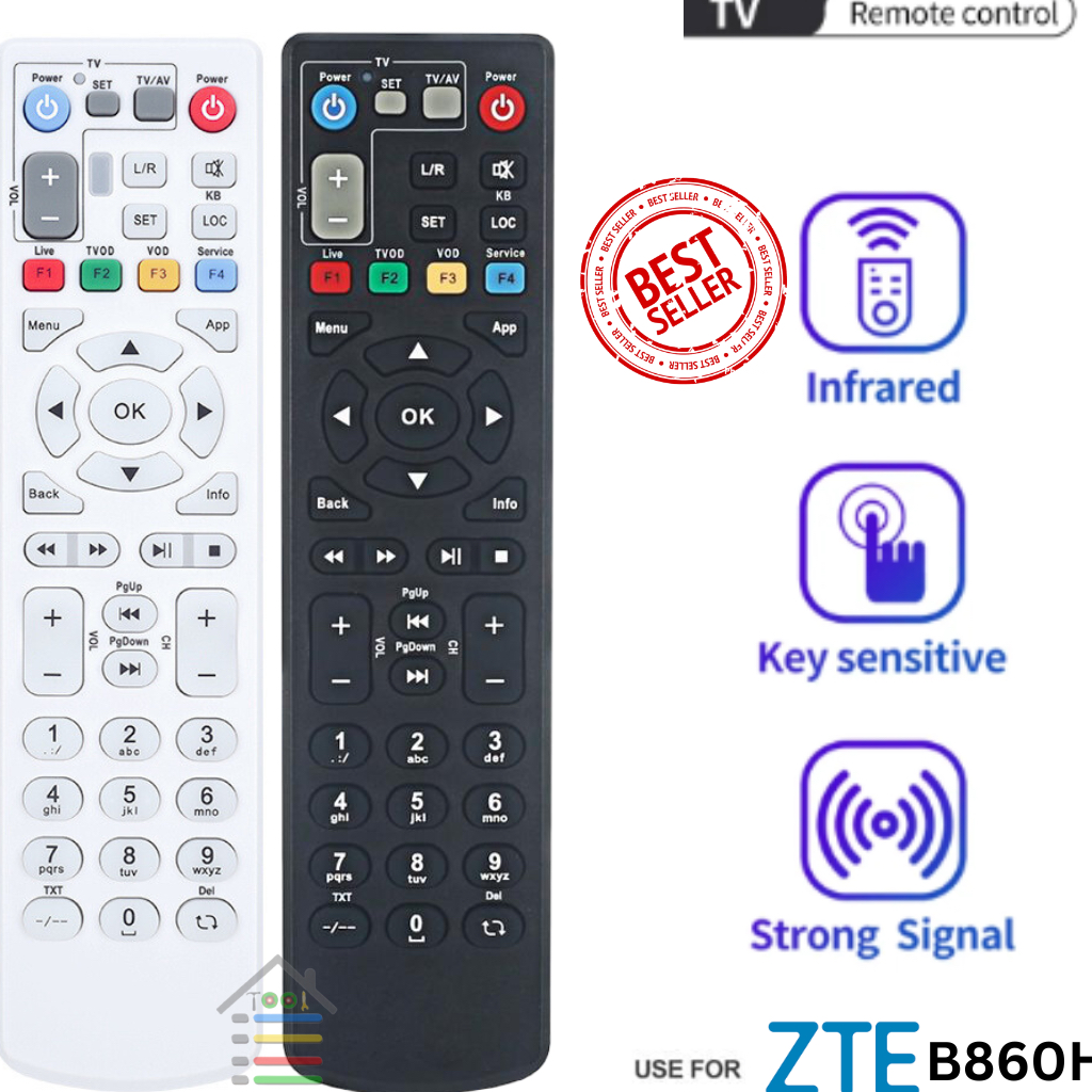 Jual REMOTE STB HOME B860H HITAM PUTIH ZTE V5 V6 V7 | Shopee Indonesia