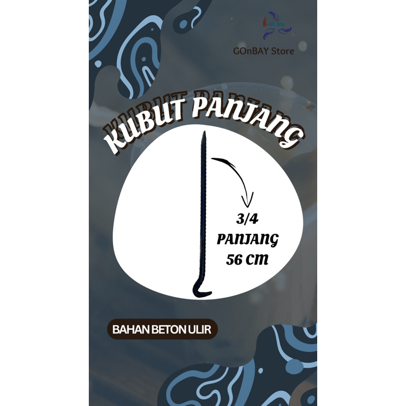 Jual Linggis Cabut Paku Kubut Toge Besi Beton Ulir 3/4 Panjang 56 cm ...