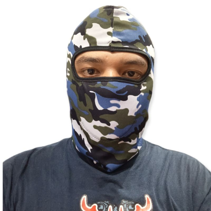 Jual Masker Ninja Full Face Balaclava Masker Baff Motor Hitam Polos ...