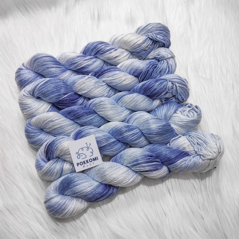 Jual BLUE SERIES Benang Rajut 100% Bamboo Ombre Hand-dyed Sport Weight ...