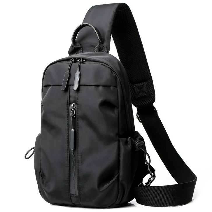 Jual Tas selempang Pria USB Sling Bag Polos Waterproof Casual Cowok ...