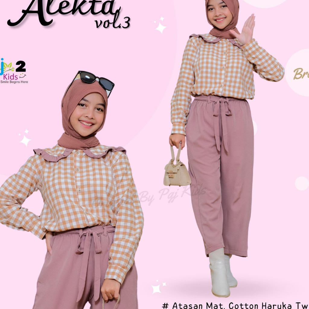 Jual setelan anak perempuan 9-15 tahun ori pgj | alekta allisya caterina grisella kaifa nivea ...