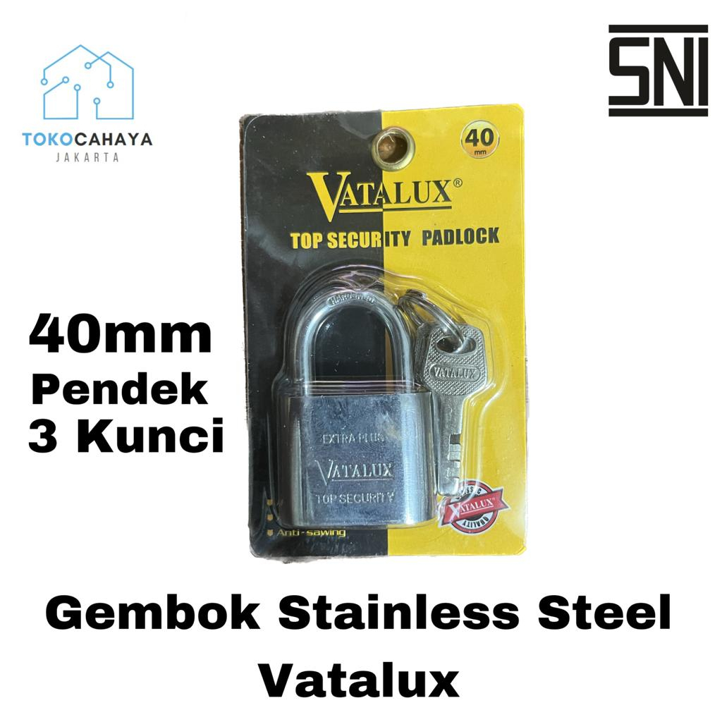 Jual Gembok Stainless Steel Pendek 40mm, 50mm, 60mm - Vatalux | Shopee ...