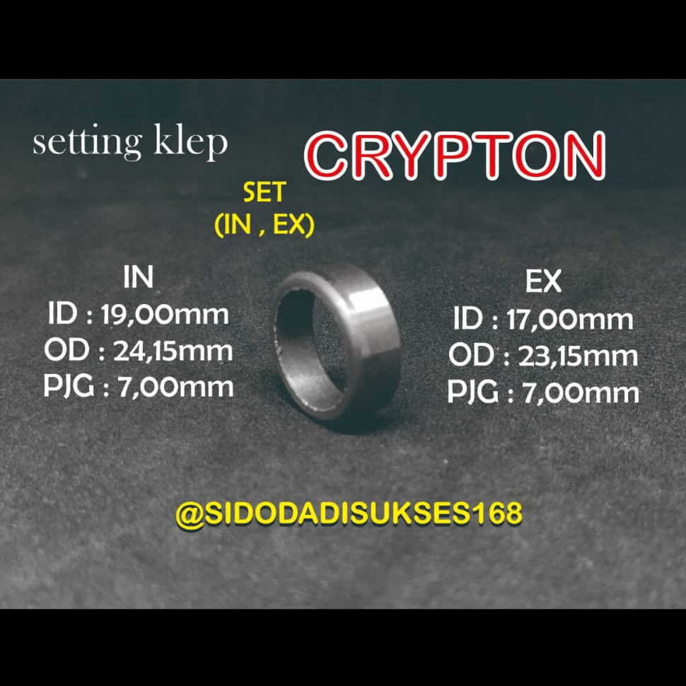 Jual setting klep/dudukan klep/cincin setting crypton set | Shopee Indonesia