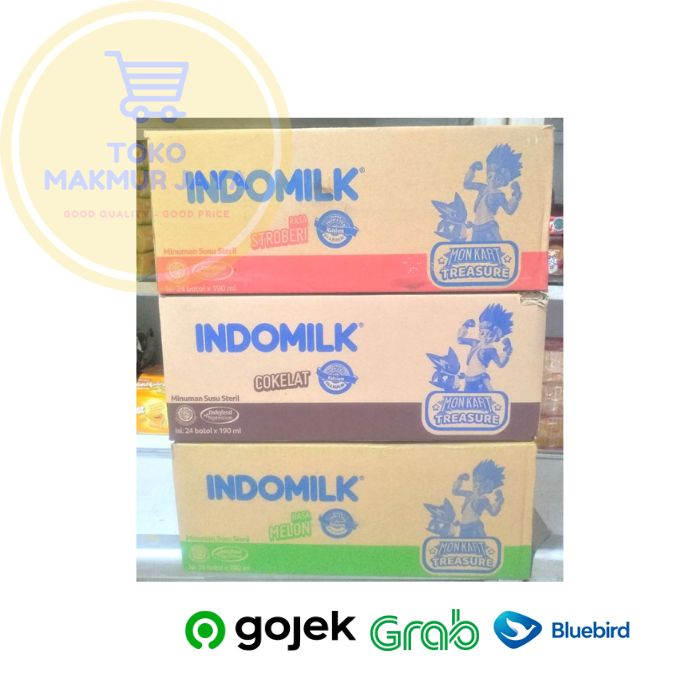Jual [DUS] INDOMILK SUSU BOTOL 190ml | 24 pcs | Shopee Indonesia