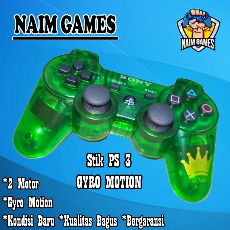 Jual Stik PS3 Gyro Motion stick Wireless OP Gyro transparan | Shopee ...