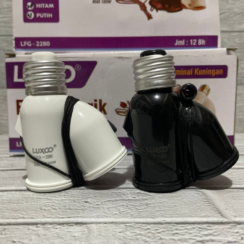 Jual LUXCO FITTING TARIK 2 LAMPU FITING CABANG 2 LFG2208 SNI | Shopee Indonesia