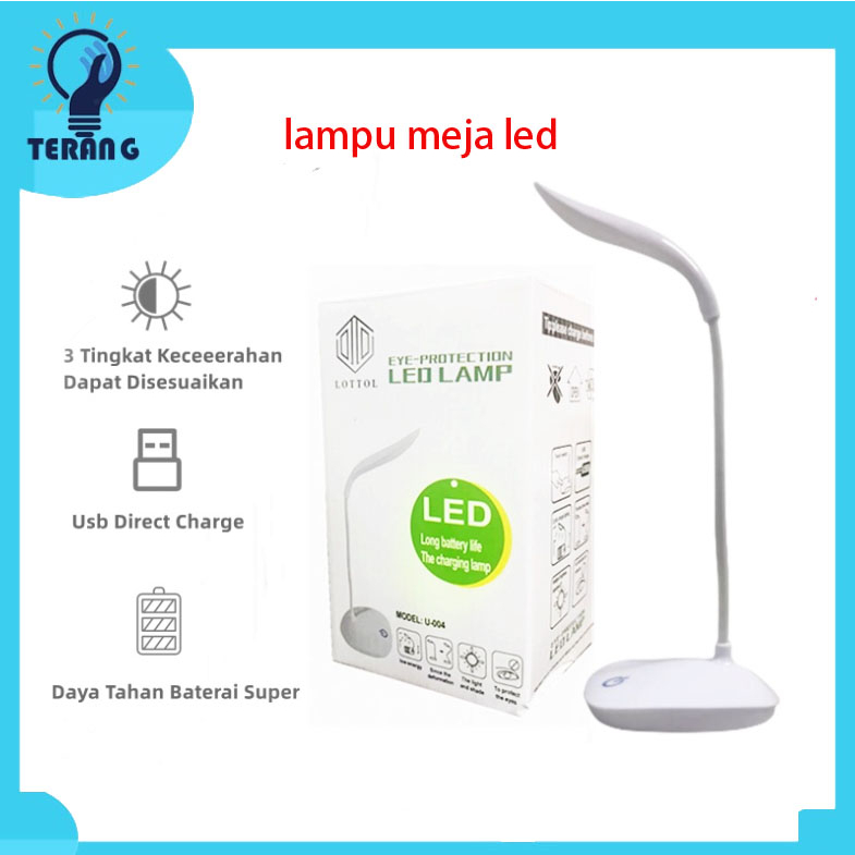 Jual Lampu LED Meja Belajar USB Lampu Baca Desk Lamp Listrik | Shopee ...