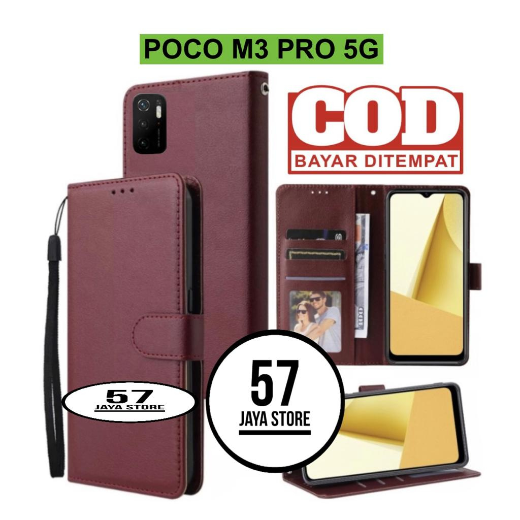 Jual Flip Case Poco M3 Pro 5G Premium Quality Flip Dompet Casing HP ...