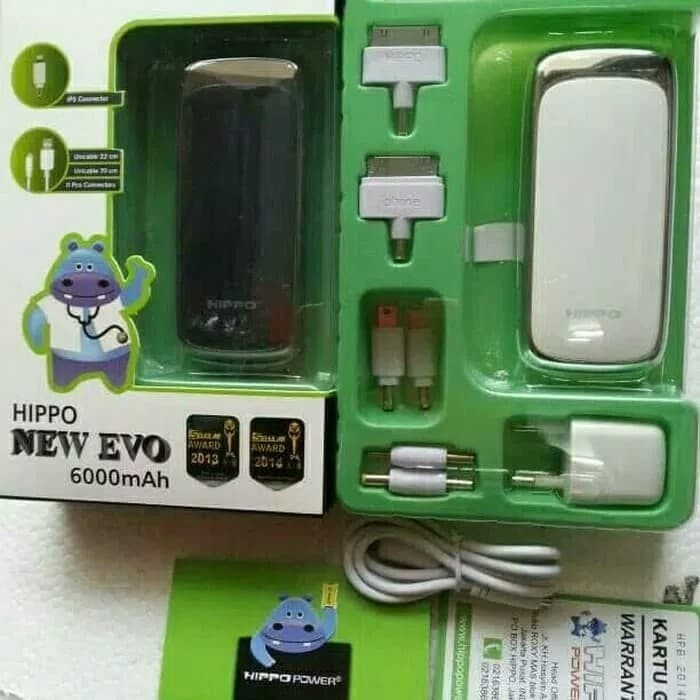 Jual Hippo evo power bank 6000mah value pack | Shopee Indonesia