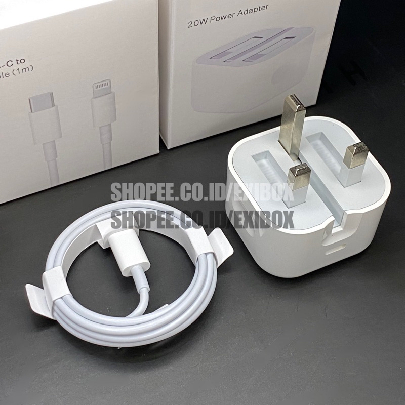 Jual Charger iP 20W Kaki 3 USB-C/ Adaptor 20W Kaki 3/ Kabel | Shopee ...