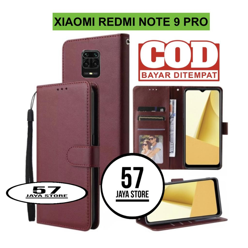 Jual Flip Case Xiaomi redmi note 9 pro Flip Dompet Casing HP Wallet ...