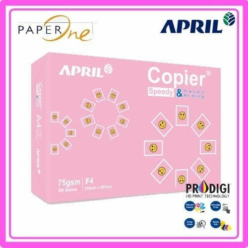 Jual Kertas Hvs F4 75 GSM April Paperone Group ( 1 Dus - 5 Rim ...