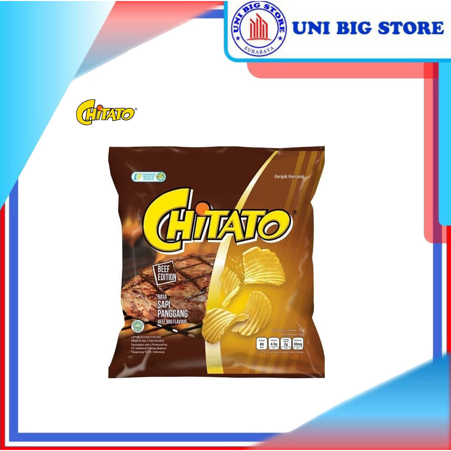 Jual Chitato Sapi Panggang 15 gr 10 Sachet Beef BBQ Barbeque Barbecue ...