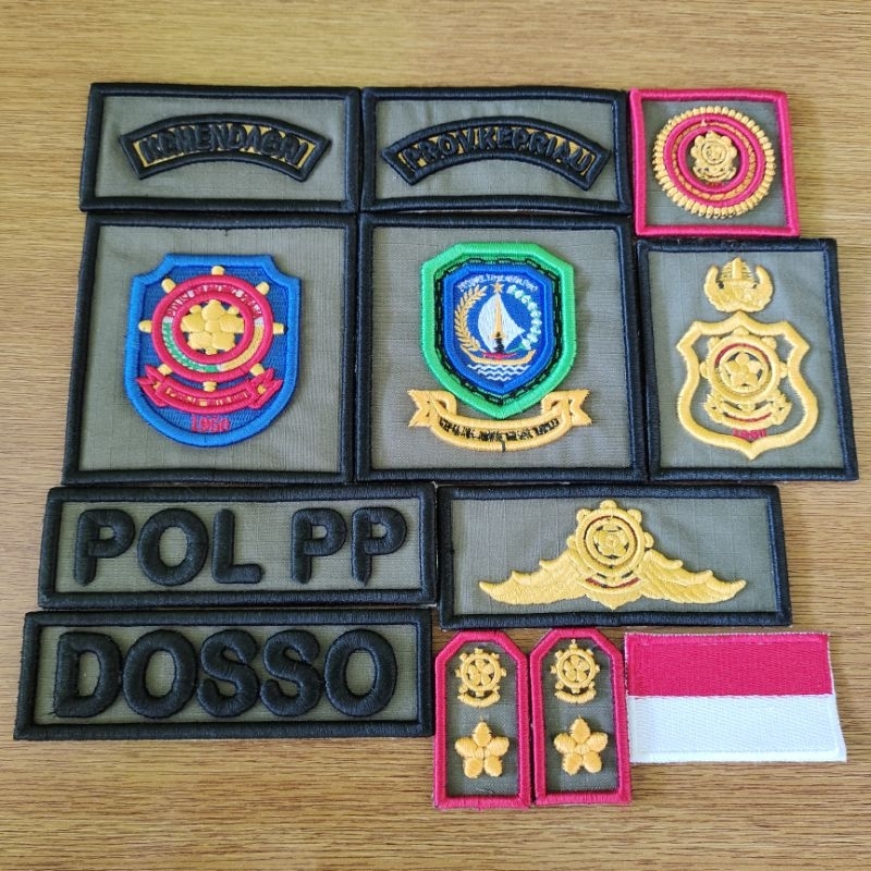 Jual Logo Bordir Pol pp Timbul 3d REQUES nama dan logo daerah | Shopee ...