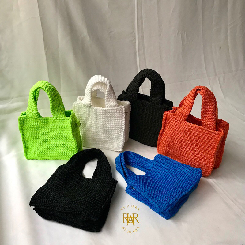 Jual B Y . H U R R A - LUNA Handbag / Tas Jinjing Rajut / Tas Rajut ...
