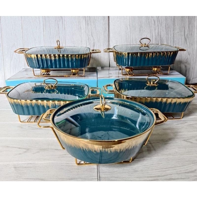 Jual Prasmanan Keramik Marble Set isi 5 / Prasmanan Keramik Marble ...
