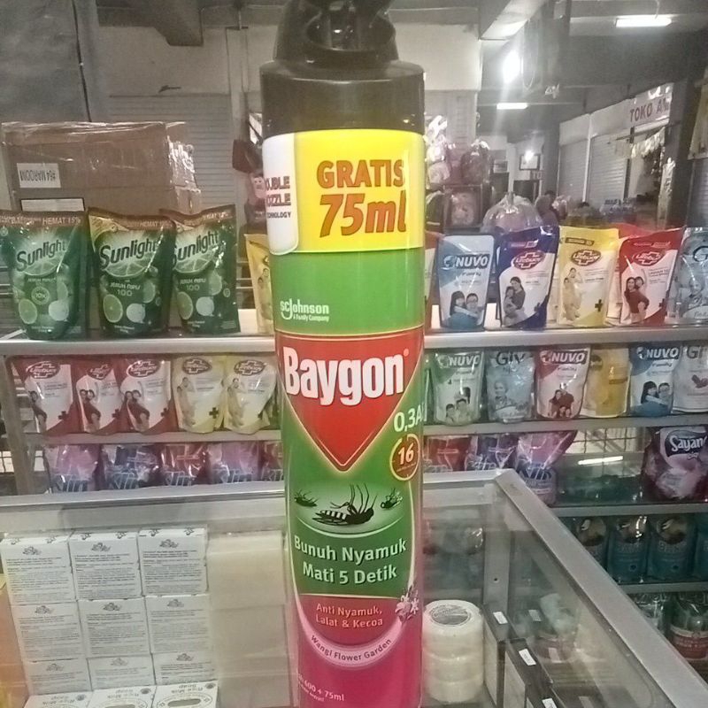 Jual Baygon semprot ( 600ml+75ml ukuran besar ) | Shopee Indonesia