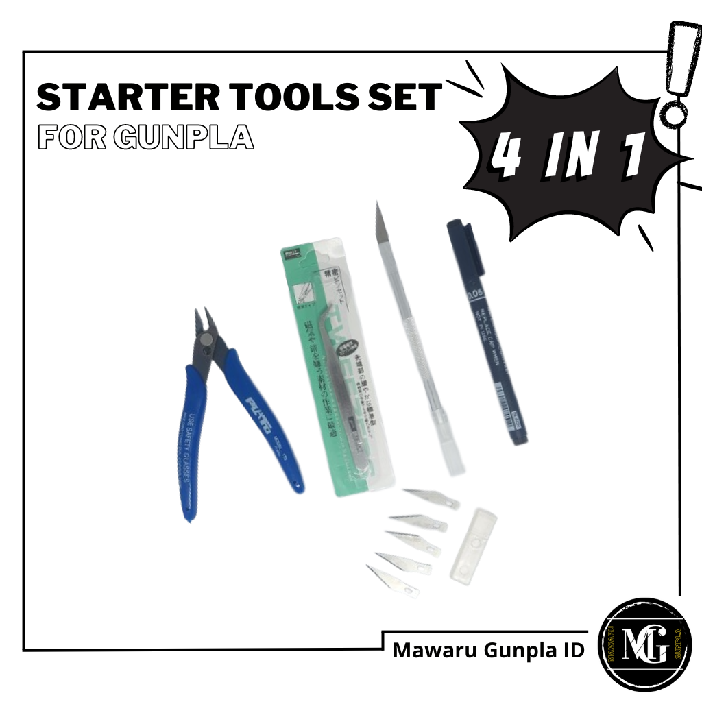 Jual PROMO STARTER TOOLS SET UNTUK RAKIT GUNDAM/GUNPLA 4 IN 1 | Shopee ...