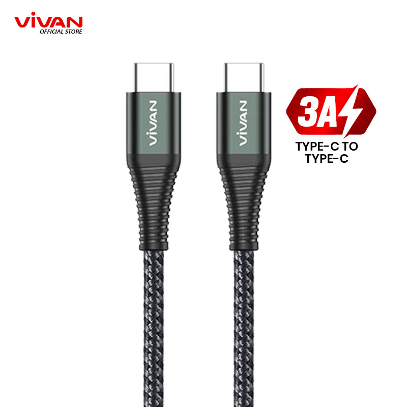 Jual Kabel Type C to Type C Original VIVAN Fast Charging KPD100S Power Delivery 60W 3A Support ...